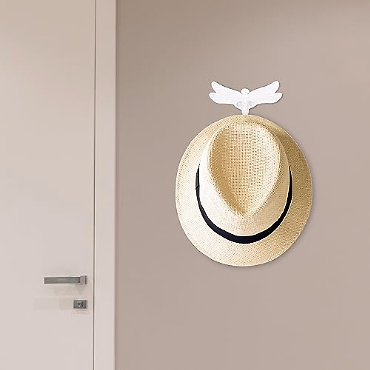 Cabilock 3 Sets Dragonfly Hook Cartoon Wall Hook Coat Hanger Animal Wall Hooks Dragon Fly Coat Hook Decorative Coat Hook Outdoor Decor Key Hanging Hook Hang Towel Clothes Wrought Iron White