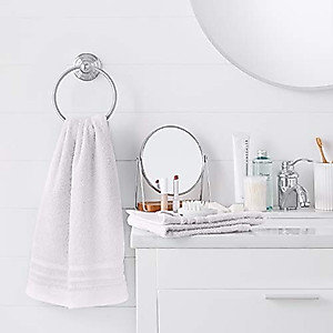 Amazon Basics Cosmetic Friendly Hand Towel - 8-Pack, Scenic Snow