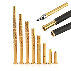 SHARROW 12pcs Archery Arrow Copper Insert Screw Copper Brass Arrow Inserts Arrowheads Connector for 6.2mm Arrow Shaft (150gr)