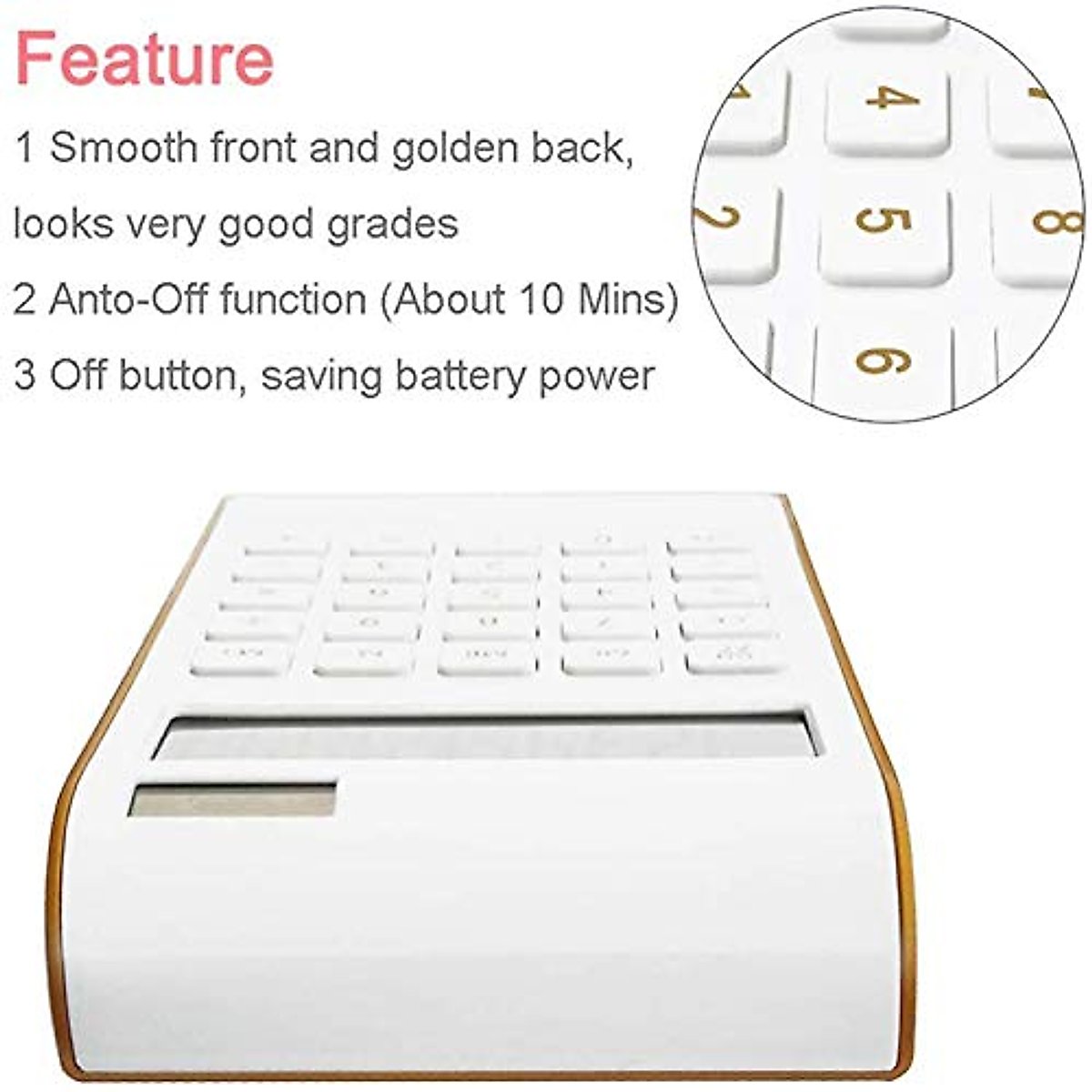Kadimendium 10 Digits Calculator, Solar Basic Calculator Two Ways to Supply Power LCD Display Financial Calculator Desk Financial Office calculations Basic Mathematics(Blue)