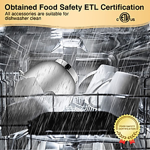 KUCCU Stand Mixer, 9.5 Qt 660W, 6-Speed Tilt-Head Food Dough Mixer, Electric Kitchen Mixer with Dough Hook, Flat Beater & Wire Whisk, Mixing Bowl (9.5-QT, Black)