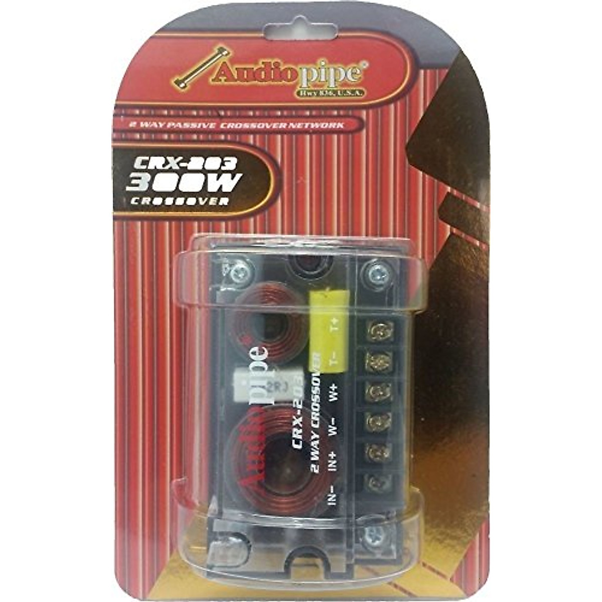 Audiopipe 2 Way Crossover CRX-203 400 Watts Passive Crossover Car Audio Tweeter