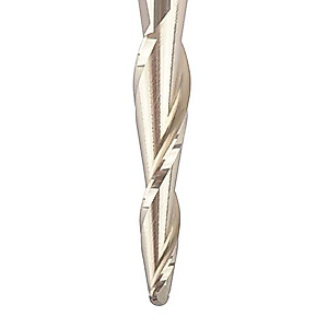SpeTool Tapered Ball Nose End Mill 1/4" Shank with 1/16" Cutting Radius (1/8" Diameter) for 3D Carving Engraving Router Bit, ZrN Coated