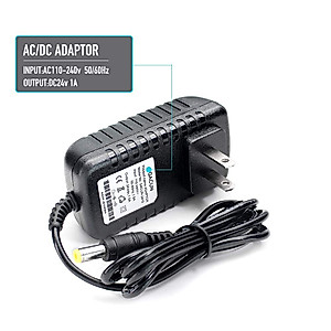 24V 1A Power Supply Adapter, Durable and Compatible with 100-240V AC to DC 24 Volt Power Cord and Plug, 5.5x2.5mm/2.1mm Switching Charger 24vdc 1amp 50/60hz, 1000ma 800ma 600ma 500ma 400ma Available