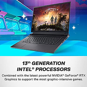 Dell G16 7630 Gaming Laptop - 16-inch (2560 x 1600) QHD+ 165Hz 3ms Display, Intel Core i9-13900HX, 16GB DDR5 RAM, 1TB SSD, NVIDIA GeForce RTX 4070 8GB GDDR6, Windows 11 Home - Metallic Nightshade