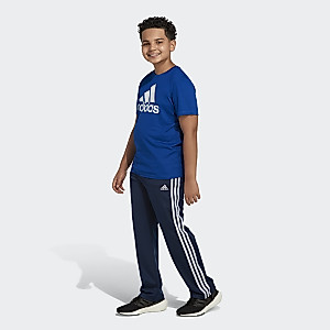 adidas boys Short Sleeve Aeroready Performance Logo Tee T-shirt T Shirt, Team Royal Blue, Large US