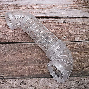 Hamster Tube Hamster Tubes Hamster Tunnels Transparent Curved Pipe Small Animals Pet Cage DIY Tunnel Excercise Toy for Mouse Gerbil Chinchilla Squirrel
