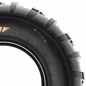 SunF 25x11-12 (25x11x12) ATV/UTV Off-Road Tire, 6PR, Directional Knobby Tread | A010