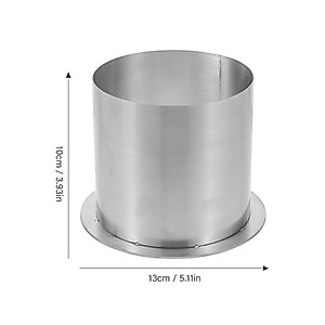 STOBAZA Drop-in Trash Chute, Stainless Steel Trash Grommets Round Waste Trash Chute Grommet for Countertop Inserted Trash Chutes -5.11X5.11X3.93in