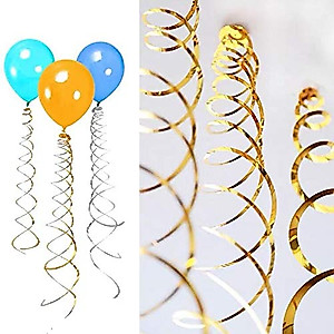 GUZON Pack of 24 Party Swirl Decorations, Purple Foil Ceiling Hanging Swirl Decoration, Whirls Decorations for Birthday,Wedding |,Anniversary, Graduation Party Supplies