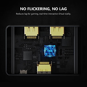 8K HDMI Splitter【HDMI 2.1 Cable 4FT】, 8K@60Hz HDMI Switch, 48Gbps Bidirectional HDMI Switcher 2 in 1 Out, Support 4K@120Hz, Dynamic HDR, HDCP 2.3, Compatible with Xbox X/PS5/8K TV(Only one Monitor)