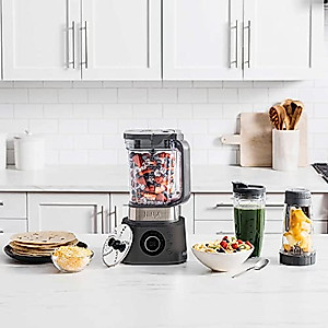 Ninja CO401B Foodi Power Blender Ultimate System with 72 oz Blending & Food Processing Pitcher, XL Smoothie Bowl Maker and Nutrient Extractor* & 7 Functions, Black (Renewed)