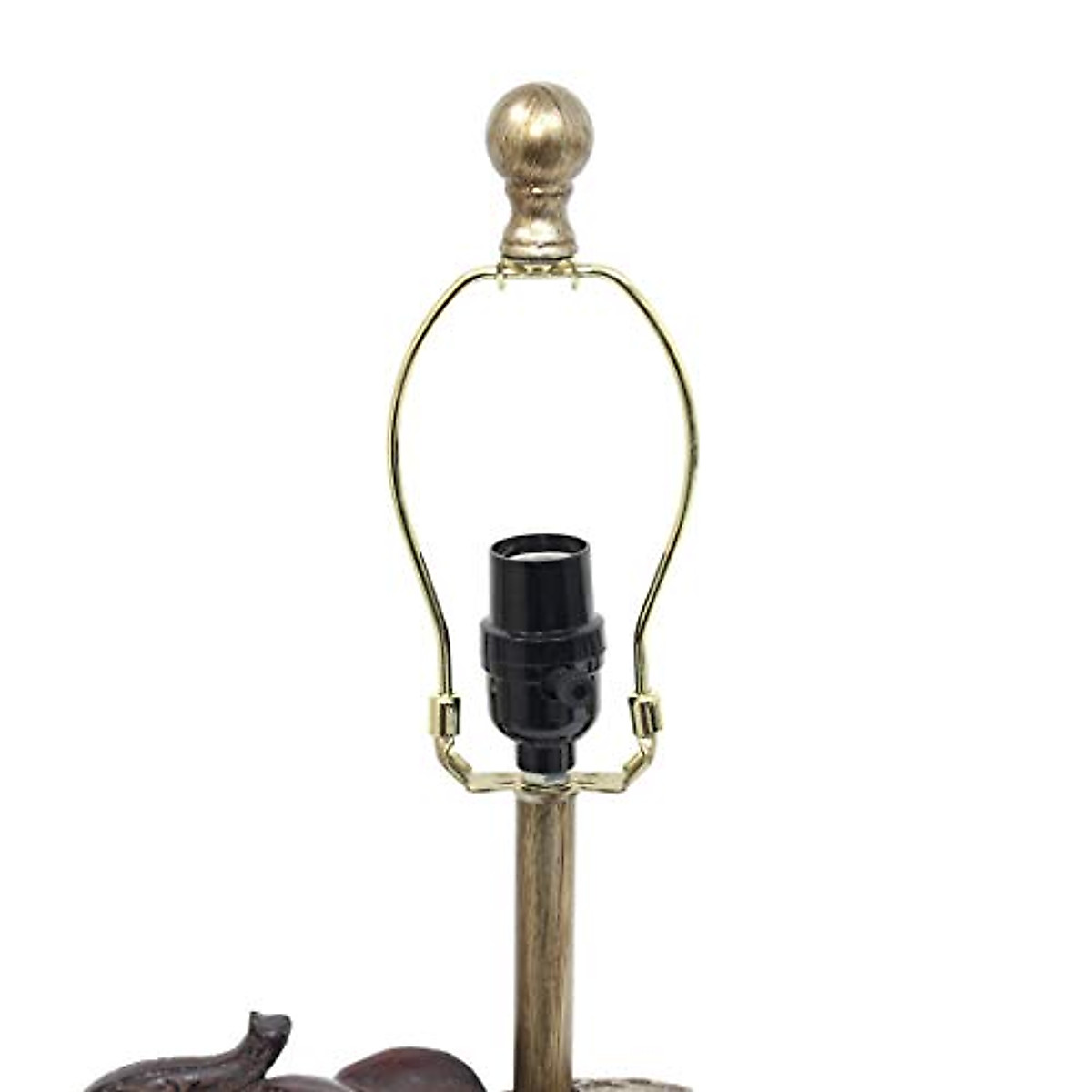 Elegant Designs LT3305-BWN Festive Elephant Table Lamp, Brown