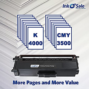 INK E-SALE Compatible Toner Cartridge Replacement for Brother TN336 TN315 TN310 TN331 2KCMY 5-Pack for Brother HL-L8350CDW HL-4150CDN MFC-L8850CDW MFC-9970CDW MFC-L8600CDW