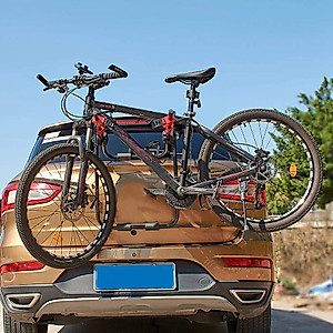 Blueshyhall Bike Carrier Trunk Mount Bike Rack for SUV Car Heavy Duty 2 Bike Carrier Mount