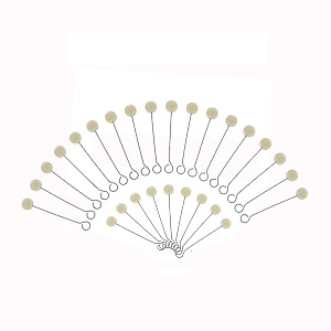 100 Pieces Wool Daubers Ball Brush Leather Dye Tool with Metal Handle for DIY Crafts Projects