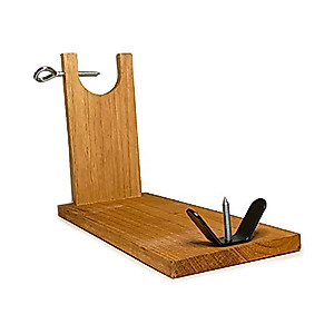HAM STAND KIT Spain - Jamon Holder for Spanish iberico ham and Italian Prosciutto - INCLUDED: knife base stand and cover - Beautiful kitchen stand for serrano ham (KIT)