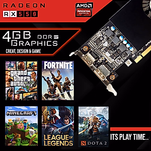 HP G3 Gaming Desktop PC, Intel Core i7 6th Gen, AMD RX 550 Graphics, 32GB RAM, 240GB SSD + 2TB HDD, 24 Inch Curved Dual Monitor, RGB Keyboard Mouse, Headphone, Webcam, Win 10 Pro (Renewed)