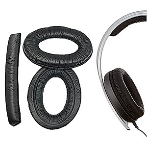 V-MOTA Earpads Compatible with Sennheiser HD203 Closed-Back DJ Headset,Replacement Leather Cushions Repair Parts (1 Set)
