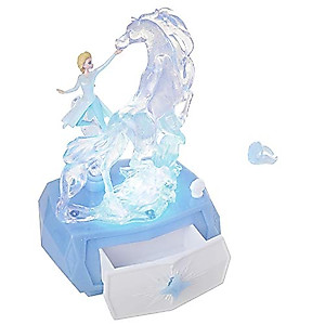 Frozen 2 Elsa & Nok Spirit Animal Horse Jewelry Box with Lights & Sounds! Accessory Ring Included - Perfect for Any Elsa Fan! for Girls Ages 3+