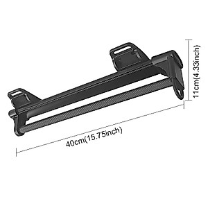 Pull Out Clothes Hanger Rod Adjustable Wardrobe Clothing Rail,Extendable Clothes Rail,Closet Clothes Hanger Rail (40CM)