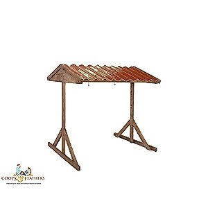 Coops & Feathers Food & Water Shelter-Keep Birds from Roosting on Feeders/Waters and & Prevent Food from Getting Wet