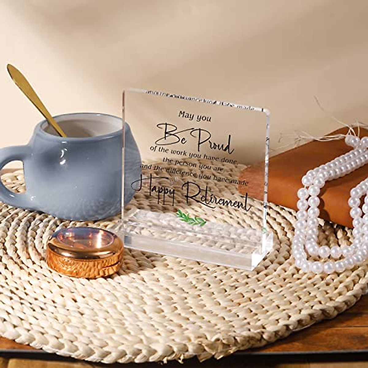 Retirement Gifts For Men Best Retirement Gifts For Women 2023 Happy Retirement Party Decorations Acrylic Retirement Plaque For Coworker Teacher Nurse