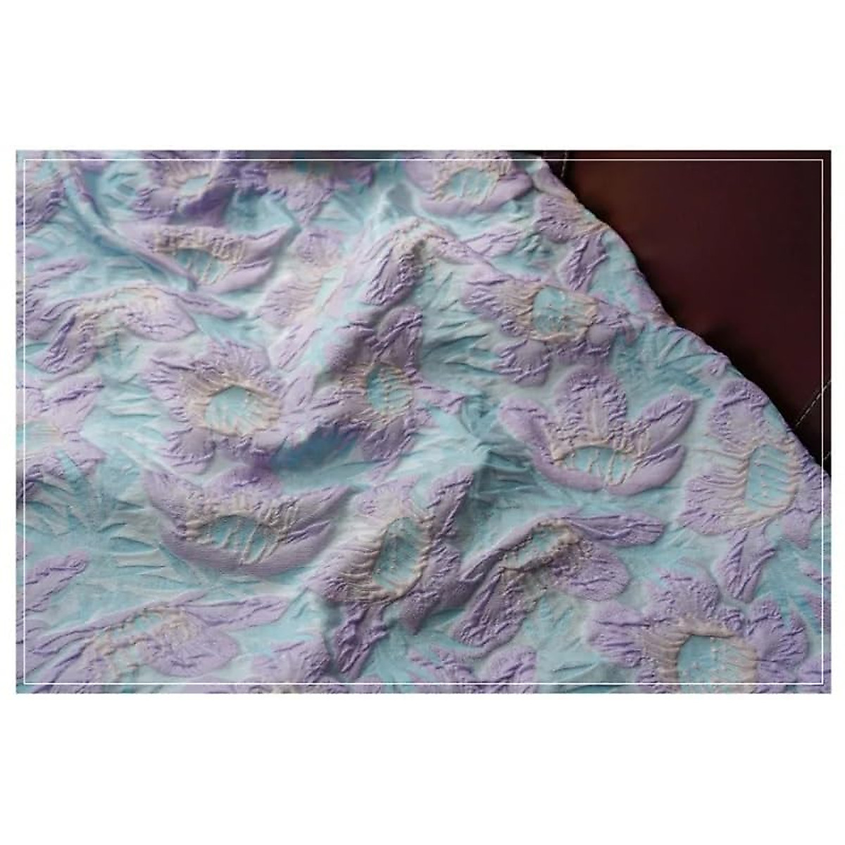 XMTXZYM 2 Meter Embossed Jacquard Fabric Women's Coat Dress DIY Sewing Fabric