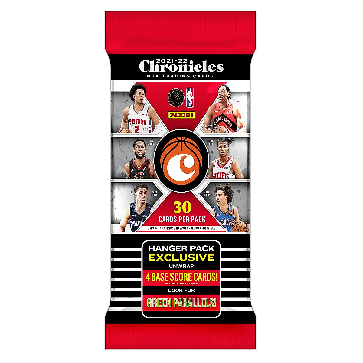 2021-2022 Panini Chronicles Basketball Hanger Pack - 30 Trading Cards Per Pack