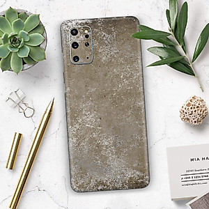 DesignSkinz Distressed Silver Texture v3 Protective Vinyl Decal Wrap Skin Cover Compatible with The Samsung Galaxy S20 (Screen Trim & Back Glass Skin)