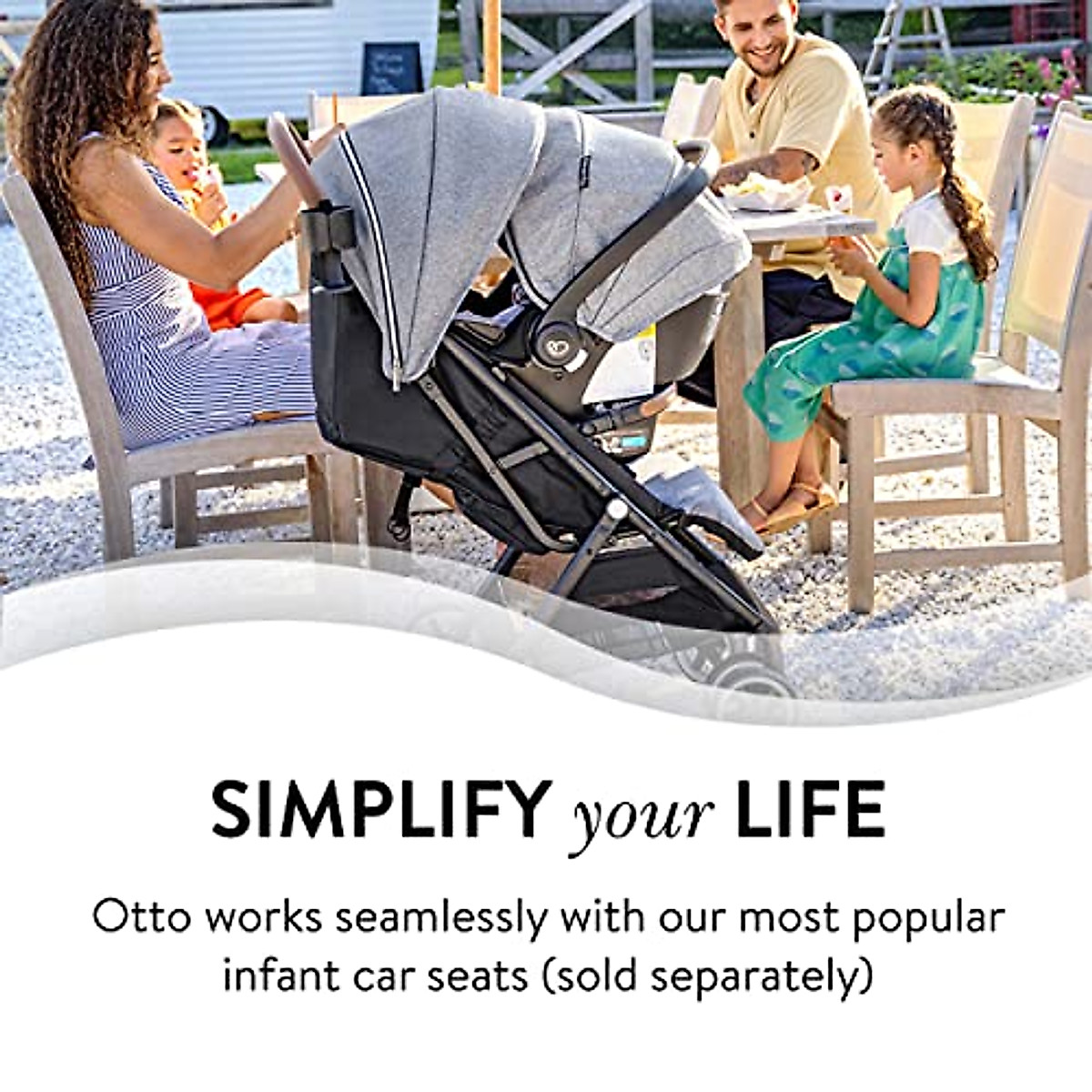 Evenflo GOLD Otto Self-Folding Stroller, Baby Carriage, Lightweight Stroller, Compact, Gravity Fold, Automatic, Fits Infant Car Seat, Baby Carriages, Light Stroller, Lightweight Travel Strollers