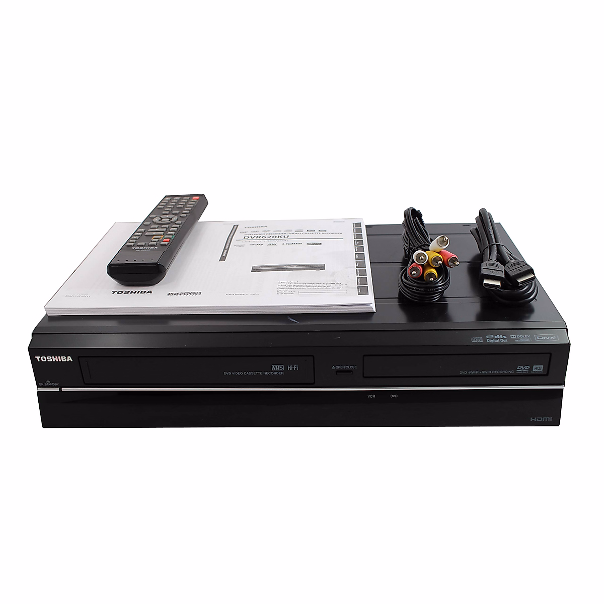 Toshiba VHS to DVD Recorder VCR Combo w/ Remote, HDMI
