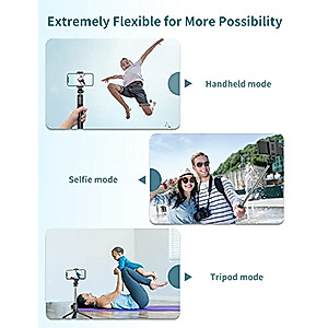 Selfie Stick Tripod with Detachable Wireless Remote, 4 in 1 Extendable Portable Selfie Stick & Phone Tripod Stand Compatible with Gopro, iPhone/Samsung/Huawei, etc.