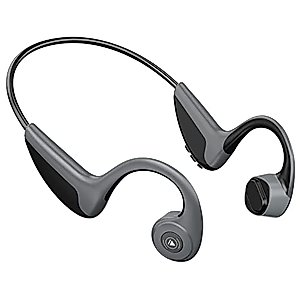 Bone Conduction Headphones - Bluetooth Open Ear Sport Headphones with Mic - Sweat Resistant Wireless Headphones for Running Workout - Bone Induction Bluetooth Headset Earphones up to 8h Playtime