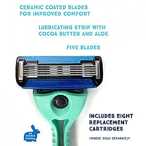 Preserve POPi Shave 5 Replacement Cartridges for Preserve POPi Shave 5 Razor (8 Count (Pack of 1))