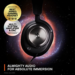 SteelSeries Arctis Nova Pro Multi-System Gaming Headset - Premium Drivers - Hi-Res Spatial Audio - GameDAC Gen 2 - ESS Quad-DAC - ClearCast Mic - PC, PS5, PS4, Switch (Renewed)