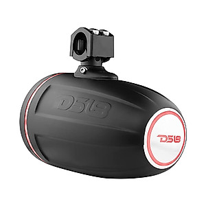 DS18 NXL-X8TP/BK Hydro 8" Marine Water Resistant Wakeboard Towers Speakers with Integrated RGB LED Lights - 375 W Max 125 W RMS 4 Ohms - Great for Boats Motorsports Jeep ATV & UTV - Pair