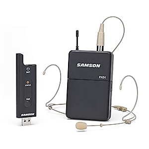 Samson DE10x Omnidirectional Headset Microphone Bundle XPD2 Headset USB Digital Wireless System