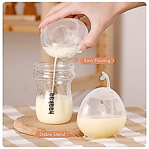 haakaa Ladybug Breast Milk Collector 1.4oz/40ml/1pc - Wearable Nursing Cup Resuable Breast Shell Breast Milk Catcher Silicone Portable Letdown Catcher for Breastfeeding Moms, Protect Sore Nipples