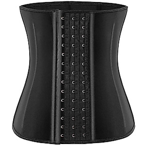 ECOWALSON Waist Trainer for Women Corset Cincher Body Shaper Girdle Trimmer with Steel Bones Extender