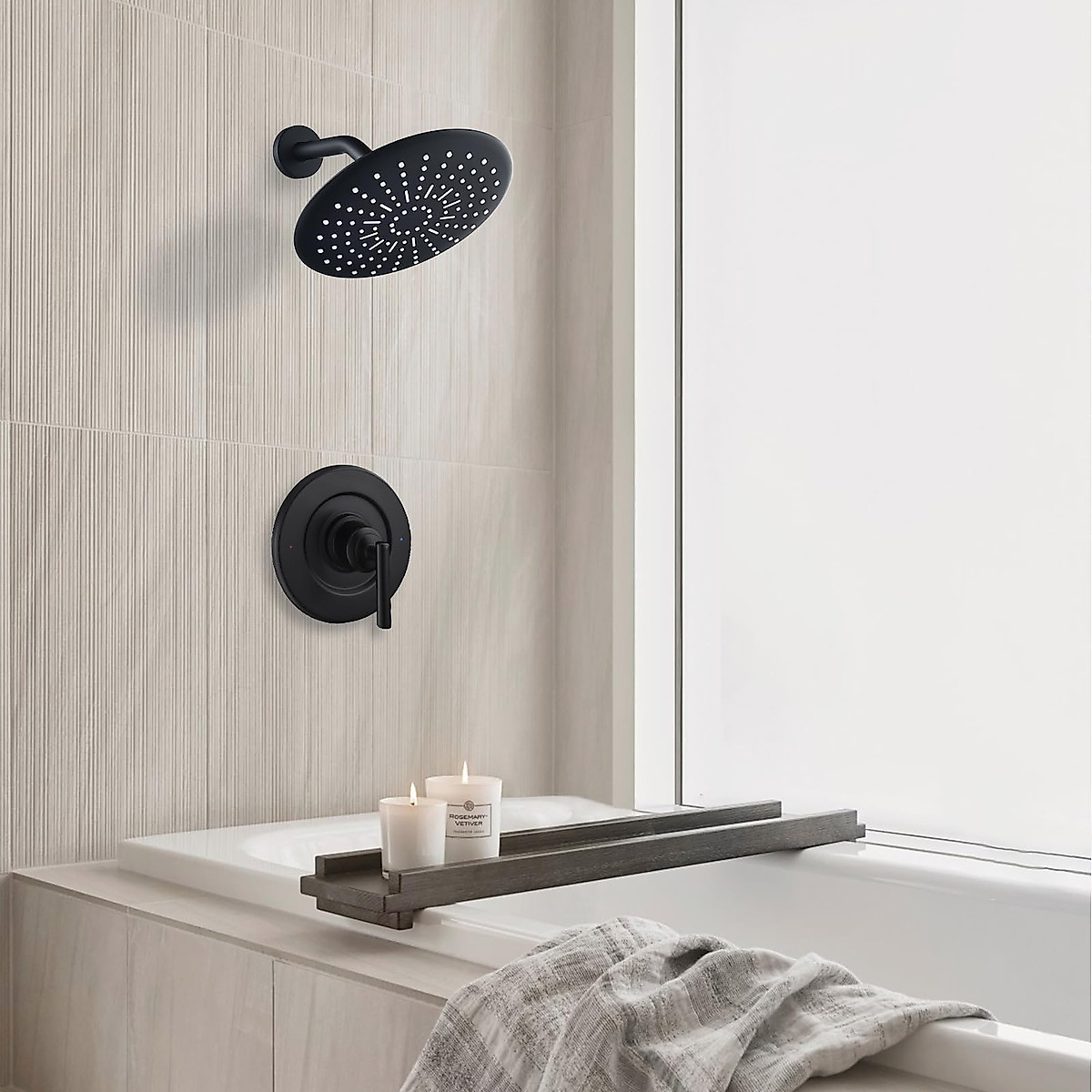 Replacement for Moen T2901BL Gibson Posi-Temp Shower Valve Trim Kit, Matte Black Shower Trim Kit