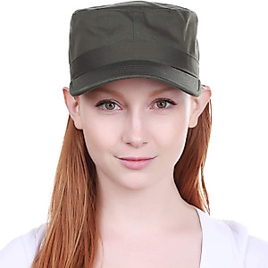 KBETHOS KBK-1464 OLV S Cadet Army Cap Basic Everyday Military Style Hat (Now with STASH Pocket Version Available)