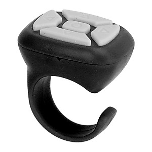 Remote App Paging, Long Battery Life Remote Control Scroll Convenient USB Rechargeable Battery 72 Hours Continuous Operation 5.3 for Mobile (Black)