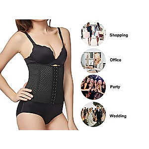 KSKshape Waist Tummy Trainer Body Shaper Corset Girdle Cincher Black
