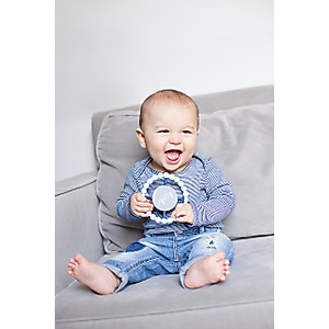 Bella Tunno Happy Teether for Boys – Soft & Easy Grip Baby Boy Teether Toy, Silicone Teether Ring to Help Soothe Gums, Non-Toxic and BPA Free, Hunk