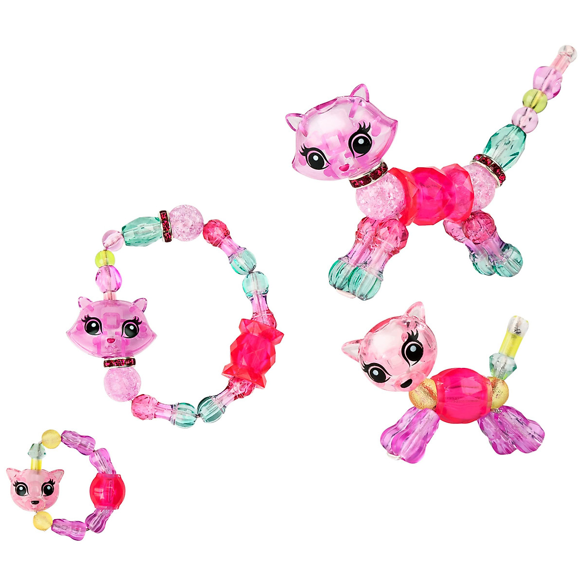 Twisty Petz, Series 4, Purrella Kitty Bundle with Cuddlez Plush and 2 Collectible Bracelets