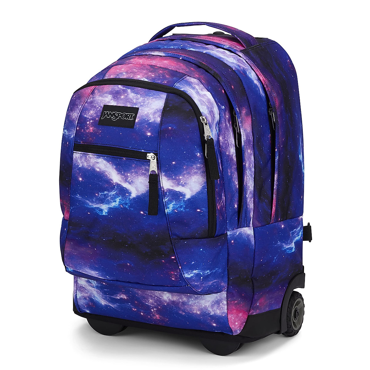 JanSport Driver 8 Rolling Backpack - Wheeled Travel Bag with 15-Inch Laptop Sleeve, One Size, Space Dust