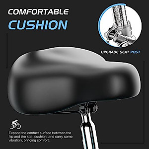 Slsy Adult Tricycles 7 Speed, Adult Trikes 20/24/26 inch 3 Wheel Bikes, Three-Wheeled Bicycles Cruise Trike with Shopping Basket for Seniors, Women, Men.