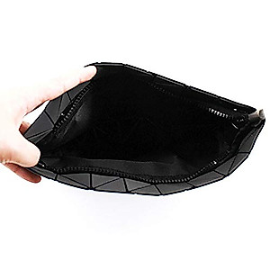 Sherry Handbag Fashion Holographic Laser Shoulder Bag Geometric Envelope Clutch Chain Crossbody Purse (Luminous)