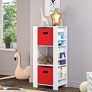 RiverRidge 2 Pc Storage, Red Folding Bin, 2 Piece